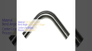 Premium 304 Stainless 180 Degree Mandrel Bend Exhaust Tube