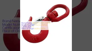 G80 Swivel Lifting Hook Heavy Duty Safety Crane Hook