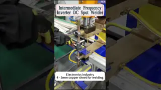 4–5mm Copper Sheets Are Precisely Spot Welded with a Medium-Frequency DC Spot Welder