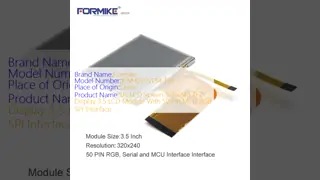 Compact TFT Display Module SSD2119 Solution