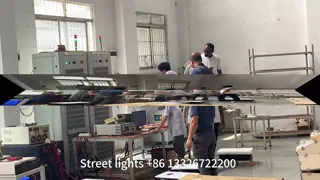 visit solar street lamp factory