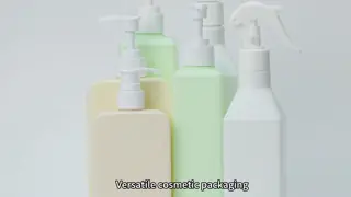 Shampoo Conditioner Bottles with Pump — HDPE Square Refillable Bottles | JXPACK
