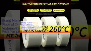 High Temp Glass Fiber Tape Industrial Heat Shielding