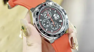 Speed 400 Orange Rubber Chronograph Watch