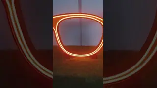 outdoor expose neon sign stand