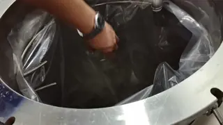High-temperature recycling bag installation + automatic feeding