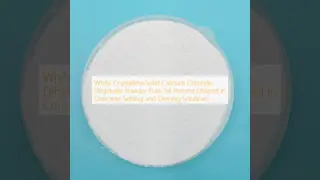High Purity Calcium Chloride For Deicing And Construction