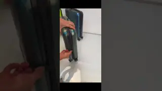 Colorful Hardside Luggage with Zipper Closure and Interior Packing Straps