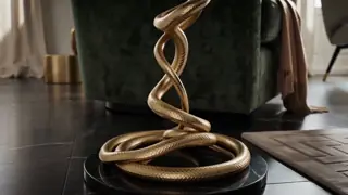 Luxury Copper Snake Leg Coffee Table for Modern Living Rooms