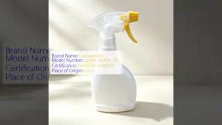 350ml HDPE Cosmetic Sprayer Bottle Durable Packaging