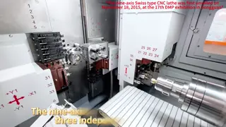 Jianke WR25-9S Swiss type cnc lathe longitudinal cnc lathe sliding headstock lathe