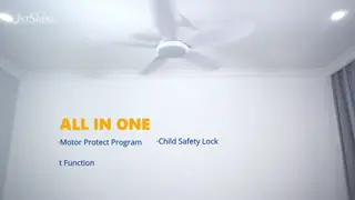52 Inch Modern Ceiling Fan with LED Light and Silent DC Motor