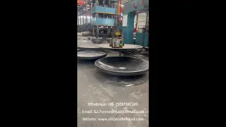 ASME Dished Tank Heads China Manufacturer Spinning Machine from Henan Guojiang Formed Head Factory
