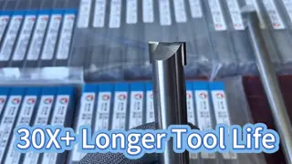 PCD 2F flat mill-D12