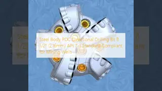 8  Inch PDC Drill Bit High Efficiency Directional Drilling