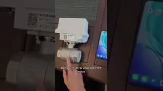 Solar-powered electric ball valve APP demonstration