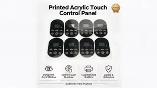 Printed Acrylic Touch Control Panel With Transparent Window