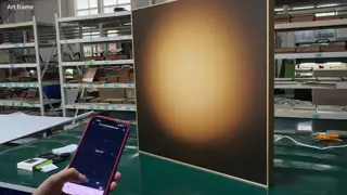 Amber Eclipse Smart Backlit Acrylic Wall Panel (Remote & App Control)