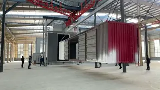 Single-Loop Automated Overhead Conveyor Spraying Line with 210°C High-Temp Curing Oven for container