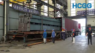 Shipment of steel structural components for a factory in Cambodia.