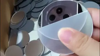 Round Acrylic Painted Back Mirror