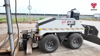 UHAND Robotic Feed Pusher Laser-Vision Navigation