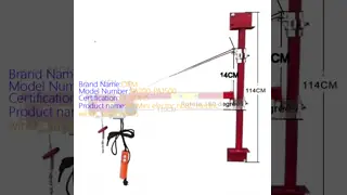 PA Mini Electric Hoist 180 Degree Swivel Crane Solution