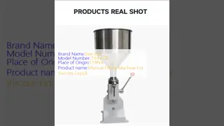 Manual Filling Machine for Honey and Viscous Liquids