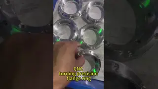 CNC Turned Aluminum Flange Ring with Threaded Lug Bosses