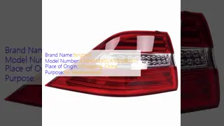 Mercedes ML W166 LED Tail Light Replacement A1669063301