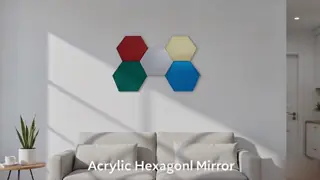 5 Hexagon Acrylic Art Decor Mirror
