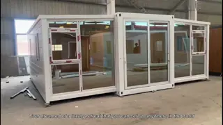 Luxury Expandable Container House Panoramic Glass Design