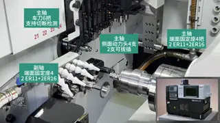 Jianke MA25-5II Swiss type cnc lathe longitudinal cnc lathe sliding headstock lathe