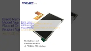 480x272 WQVGA TFT Display Module High Performance Screen