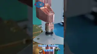 Welding cold-rolled galvanized sheet with energy storage spot welder machine
