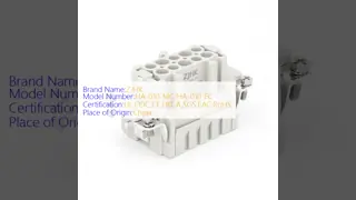 Compact 10 Pin Industrial Connector 16A Heavy Duty Solution