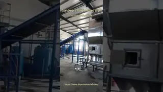 Customer on-site production | Fluidized bed dryer in operation