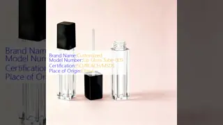 Luxury Square Lip Gloss Tubes for Cosmetic Packaging