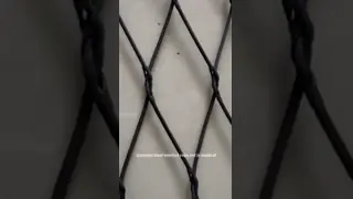 Is black coated stainless steel wire rope net suitable for scenic protection?