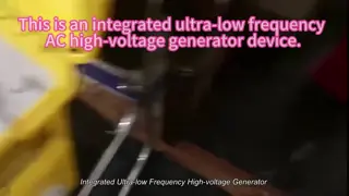 Integrated control and high‑voltage ultra‑low frequency high‑voltage generator test device, intellig