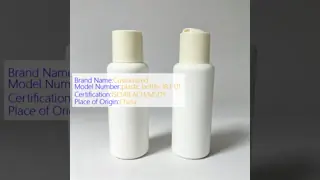 Custom 80ml HDPE Lotion Bottle With Disc Cap Solution