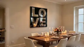 Mirror Acrylic Letter Wall Decor on Black Acrylic Base
