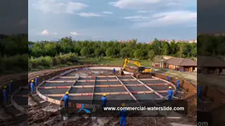 From Empty Land to Wave Pool – A Water Park Built in One Video