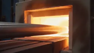 Robots in the production of anchor chain and offshor mooring chain
