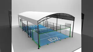 Professional Covered Padel Court for All Weather Play