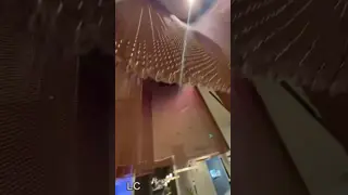Spiral Metal Mesh Ceiling Architectural Mesh Decoration Privacy Partition