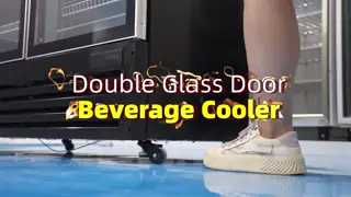 Commercial Single Glass Door Beverage Cooler Display