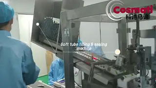 Soft tube filling & sealing machine