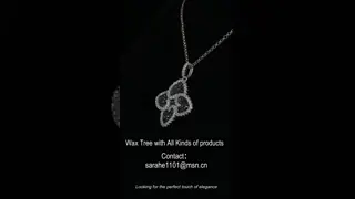 Elegant 925 Sterling Silver Four Leaf Clover Pendant Black AAA CZ