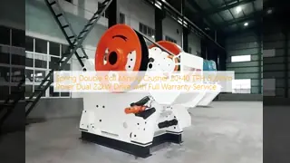 High Capacity Double Roll Crusher 20 to 40 TPH Performance